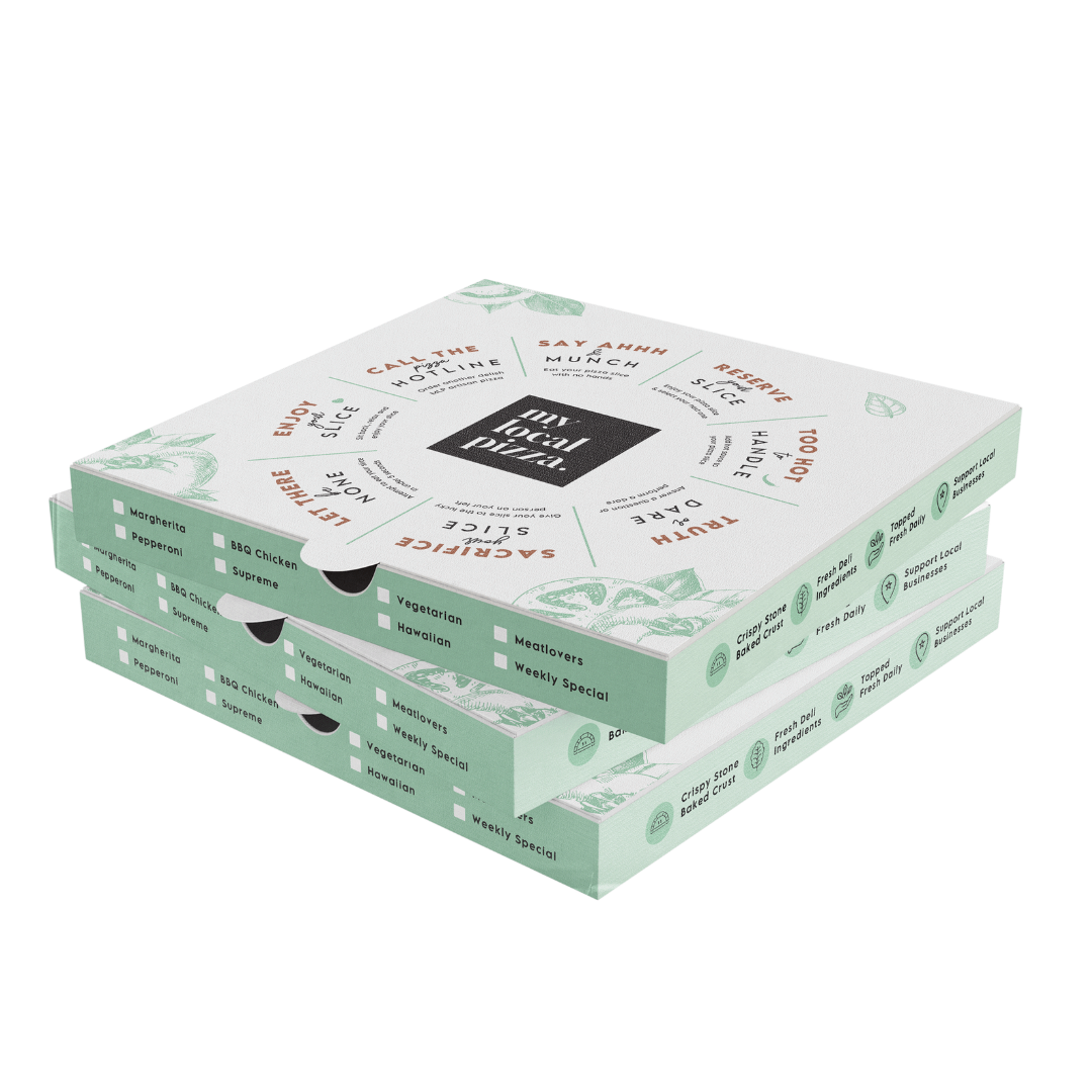 Branded Pizza Boxes 6" – Yumplicity Food Group
