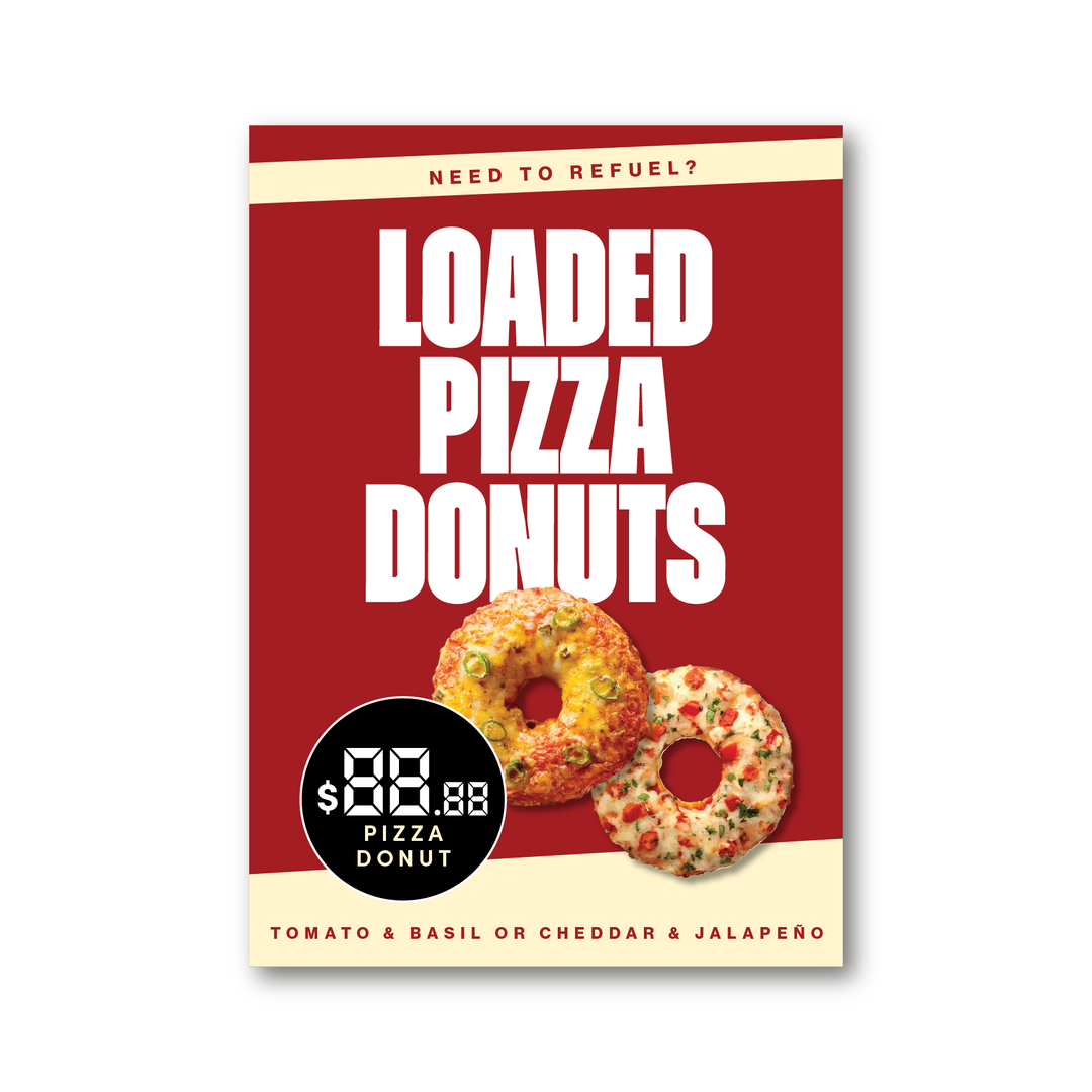 Pizza Donut Poster & Sticker Set | Bold – Yumplicity Food Group